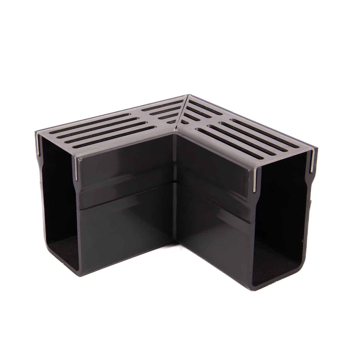 Alusthetic Threshold Drain Corner with Stainless Steel Grating ...