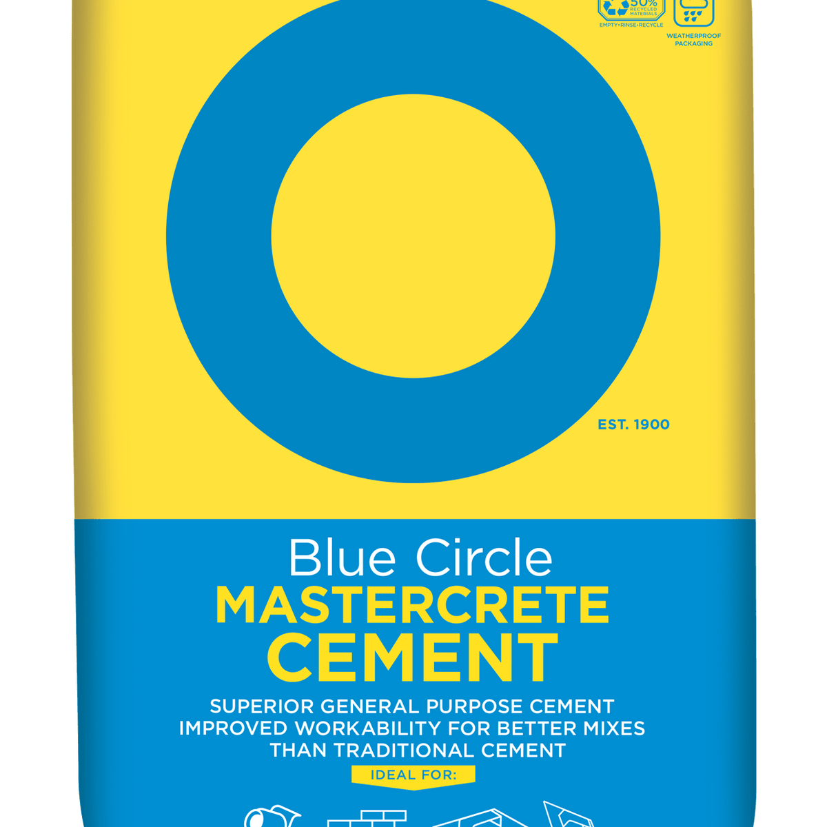 Blue Circle Mastercrete Cement - 25kg | Durable & Versatile – Trusted ...