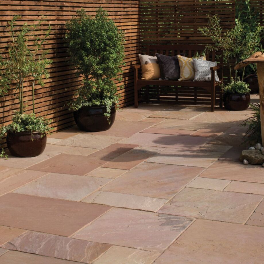 Bowland Stone Sunset Buff Sandstone Paving Slabs – Trusted Building ...