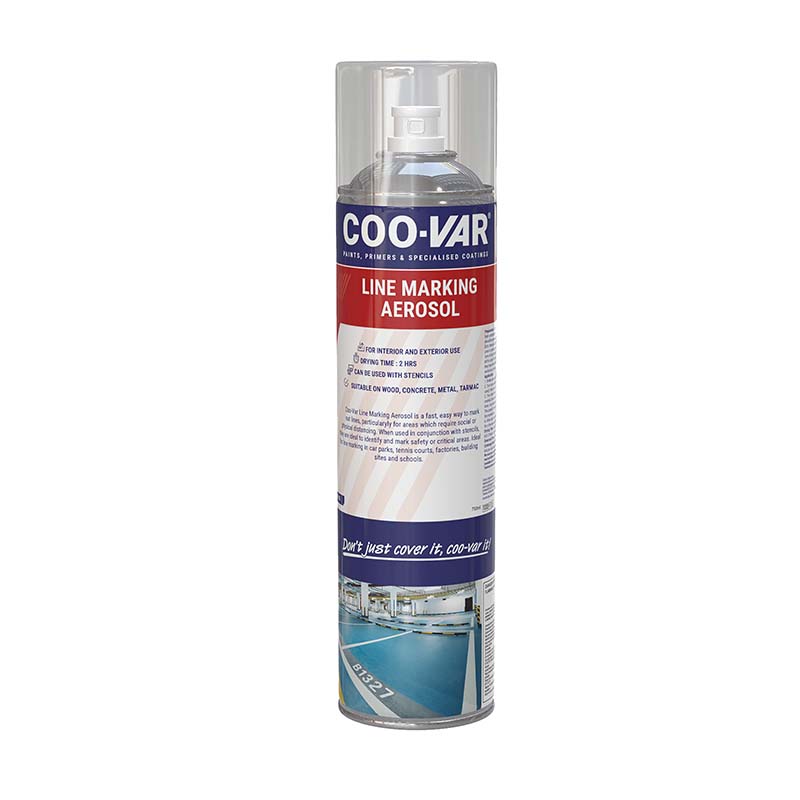 Coo-Var Road Line Marking Aerosol 750ml - Pack of 6 | Easy Line Marking ...