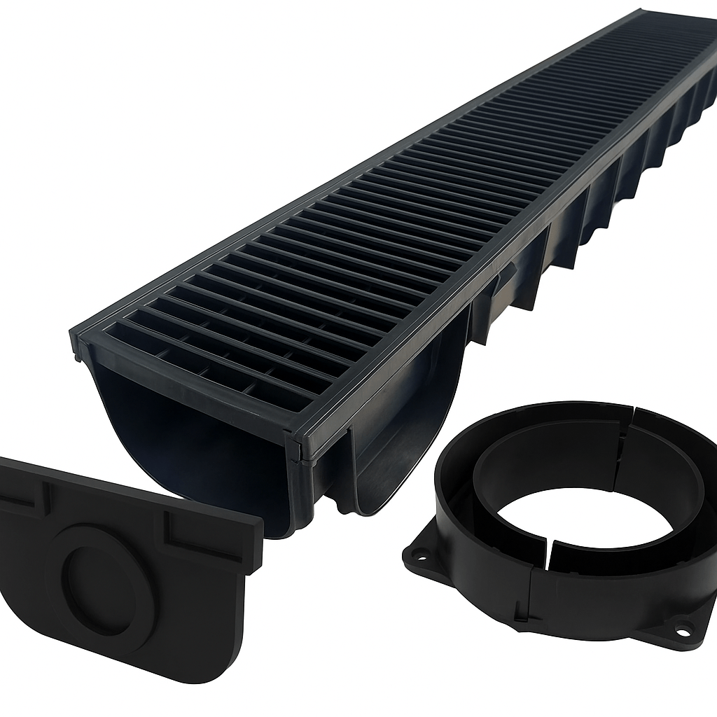 DekDrain Vela A15 Plastic Channel Drain Garage Pack 3m | Complete ...