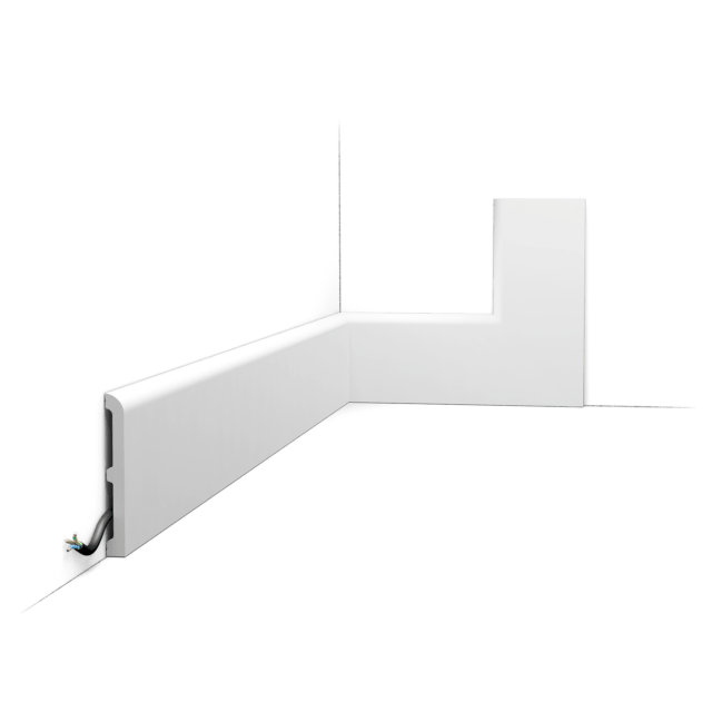 Orac SX184 Cascade Skirting Board | 110mm Modern Duropolymer Trim ...