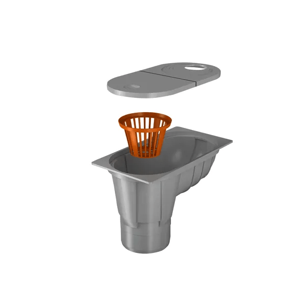 RoofArt Universal Gully | Plastic Drainage Outlet with Access Door ...